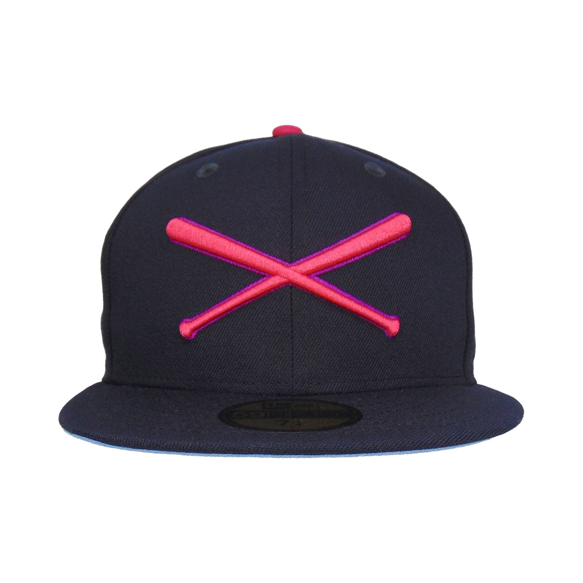 JustFitteds Crossed Bats Logo New Era 59FIFTY Strawberry