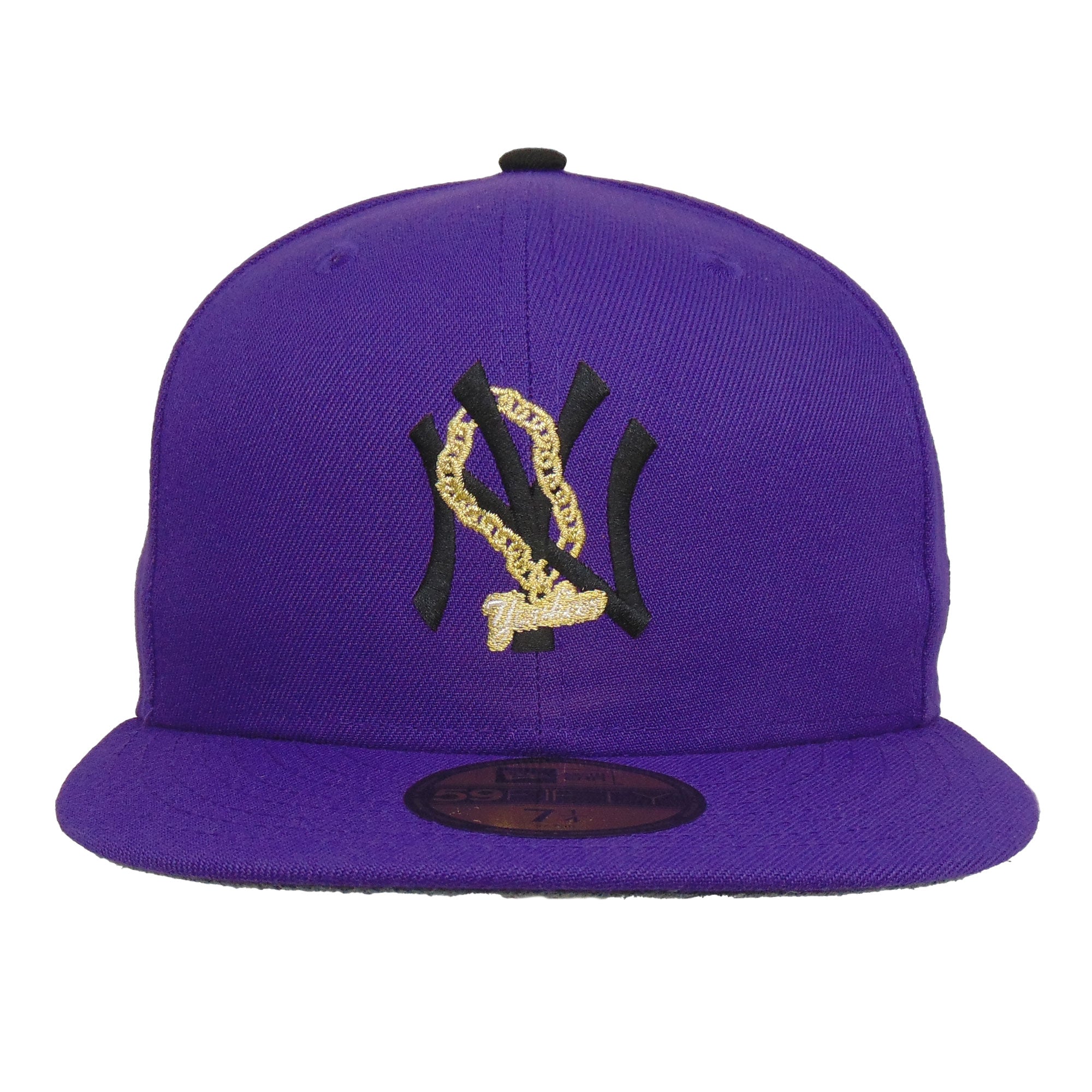 New York Yankees Chain 59FIFTY New Era Cap purple – JustFitteds